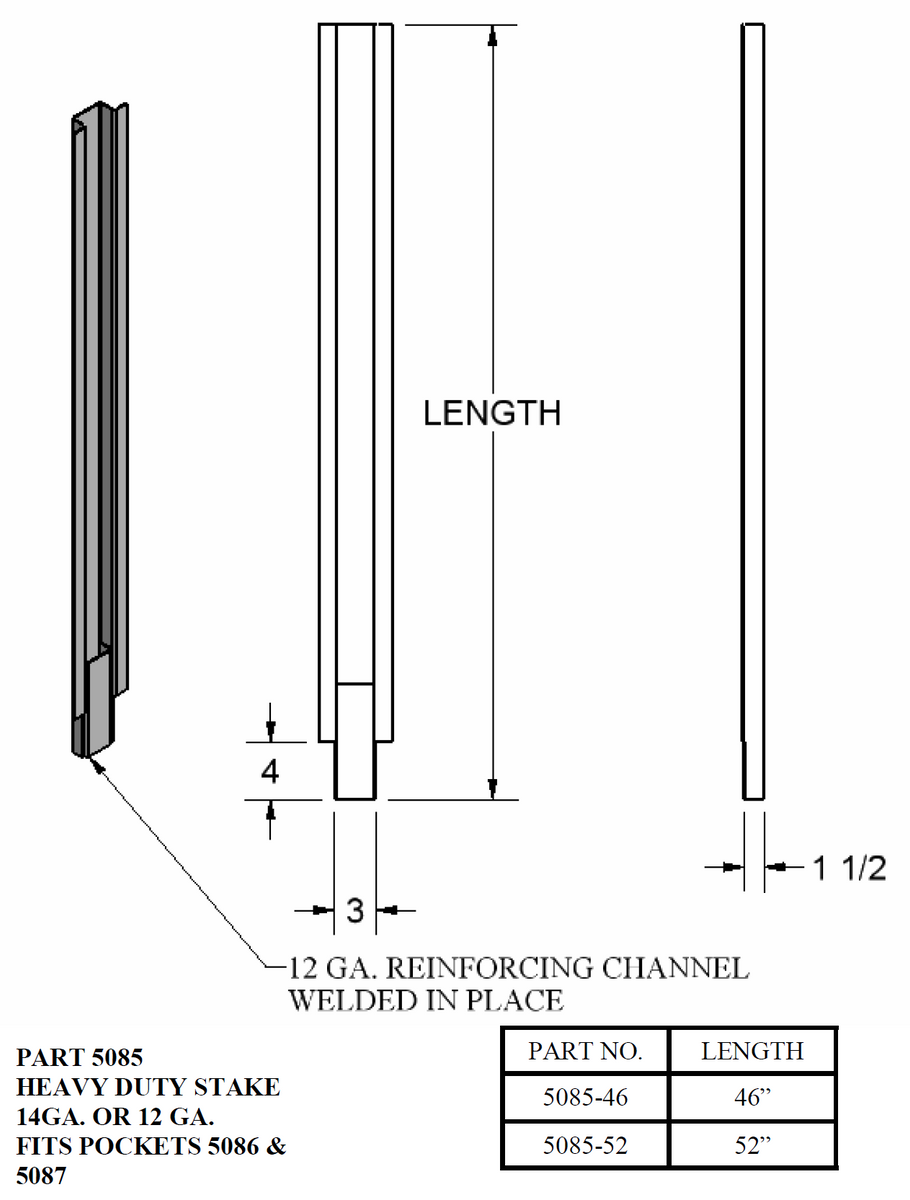 Heavy Duty Stake – Kampco Steel Products