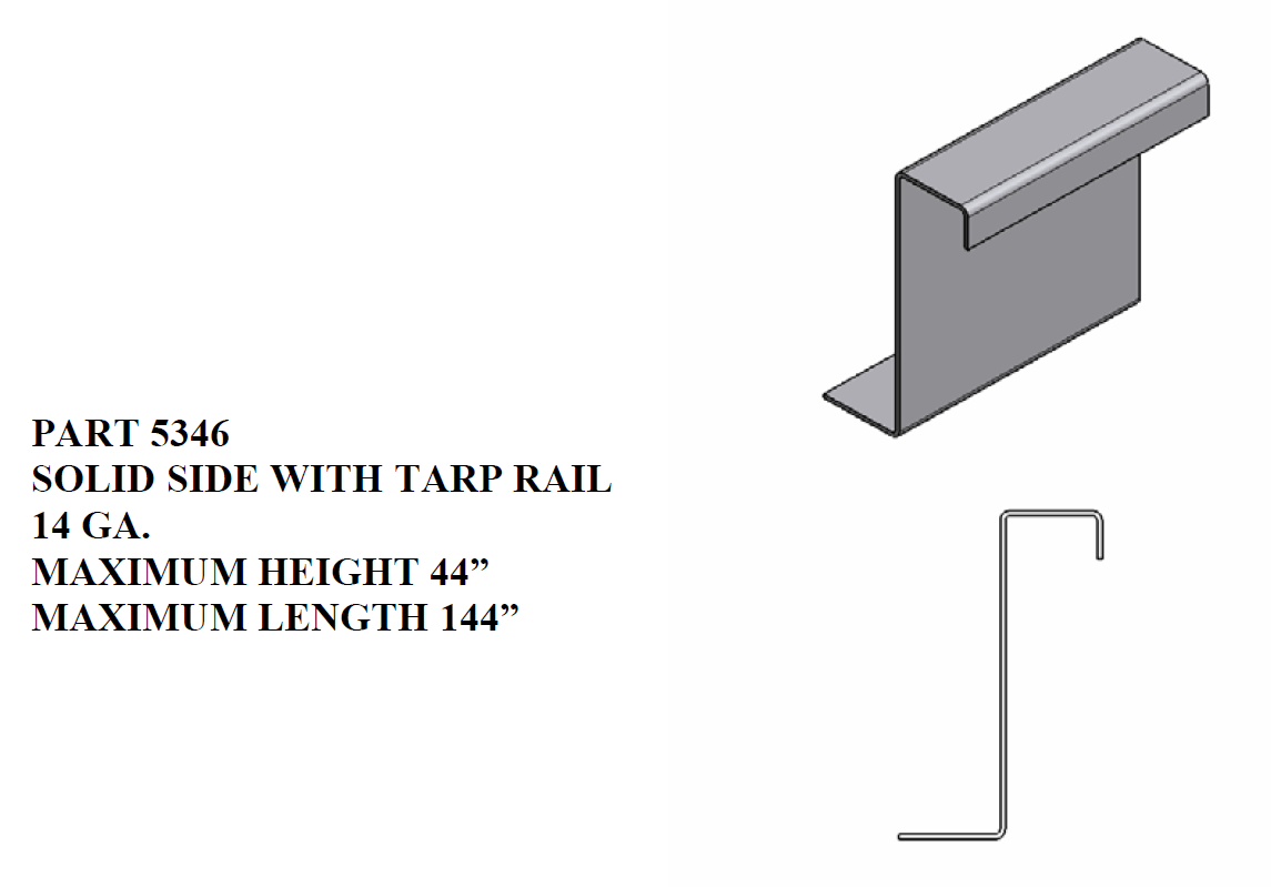 Solid Side With Tarp Rail – Kampco Steel Products