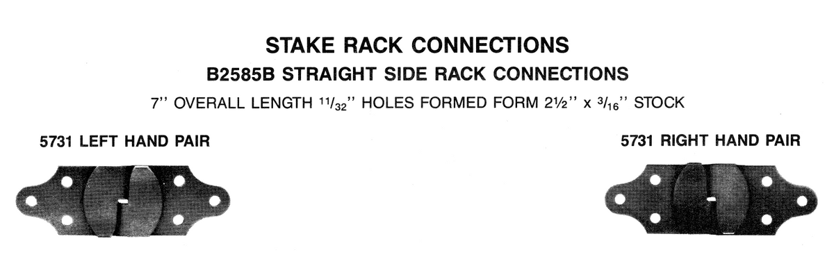 Straight Side Rack Connections – Kampco Steel Products